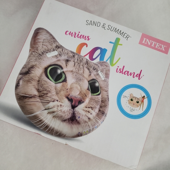 Intex | Games | Intex Cat Face Island Floatie | Poshmark